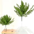 4Th of July Artificial Soft Rubber Greenery, Realistic Fern Leaf Fake ...