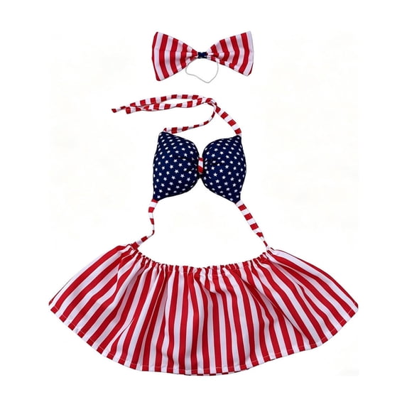 4Th Of July Bikini Gooses Clothing Outfit with Patriotic Design and ...