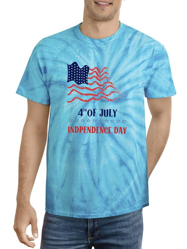 4Th July Crayon Flag Tie Dye Cyclone Men -Image by Shutterstock, Male ...