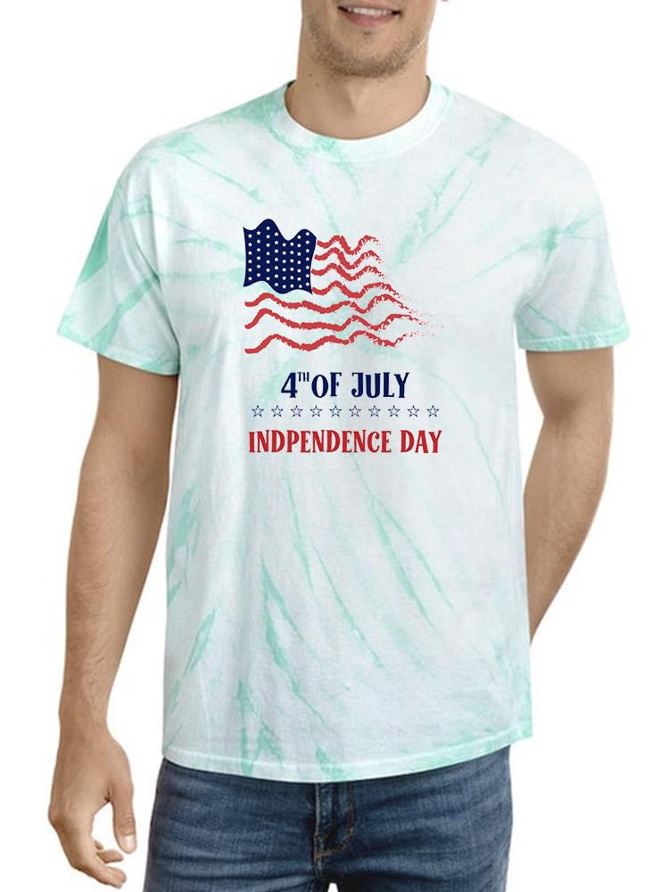 4Th July Crayon Flag Tie Dye Cyclone Men -Image by Shutterstock, Male ...