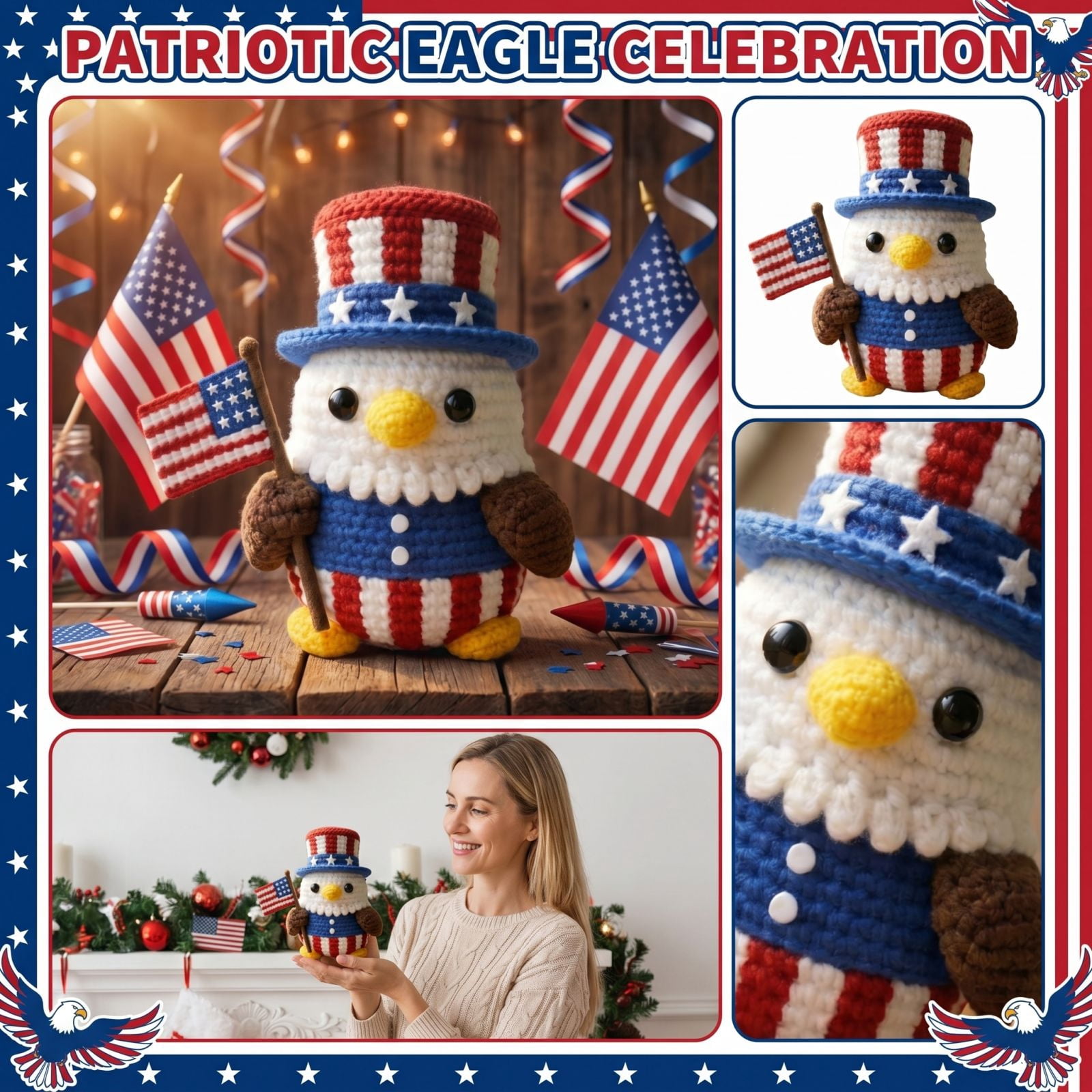 4Th of July Decoration, 4Th of July Table Decorations, Small American ...