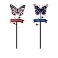 4Th Of July Decorations Outdoor,Red White Blue Metal Butterfly ...
