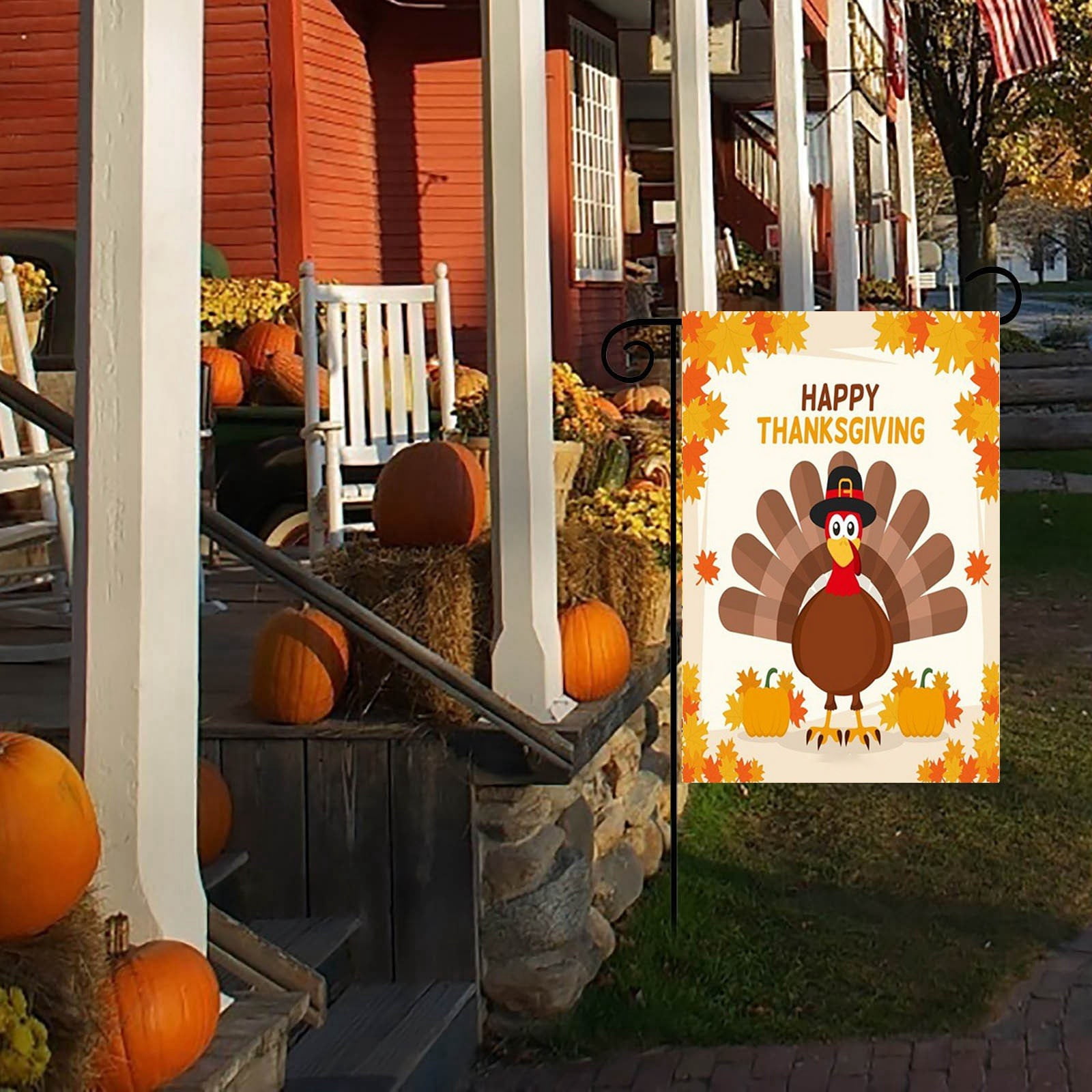 4Th of July Flags - Thanksgiving Home Decorative Garden Flag 12x17.7 ...