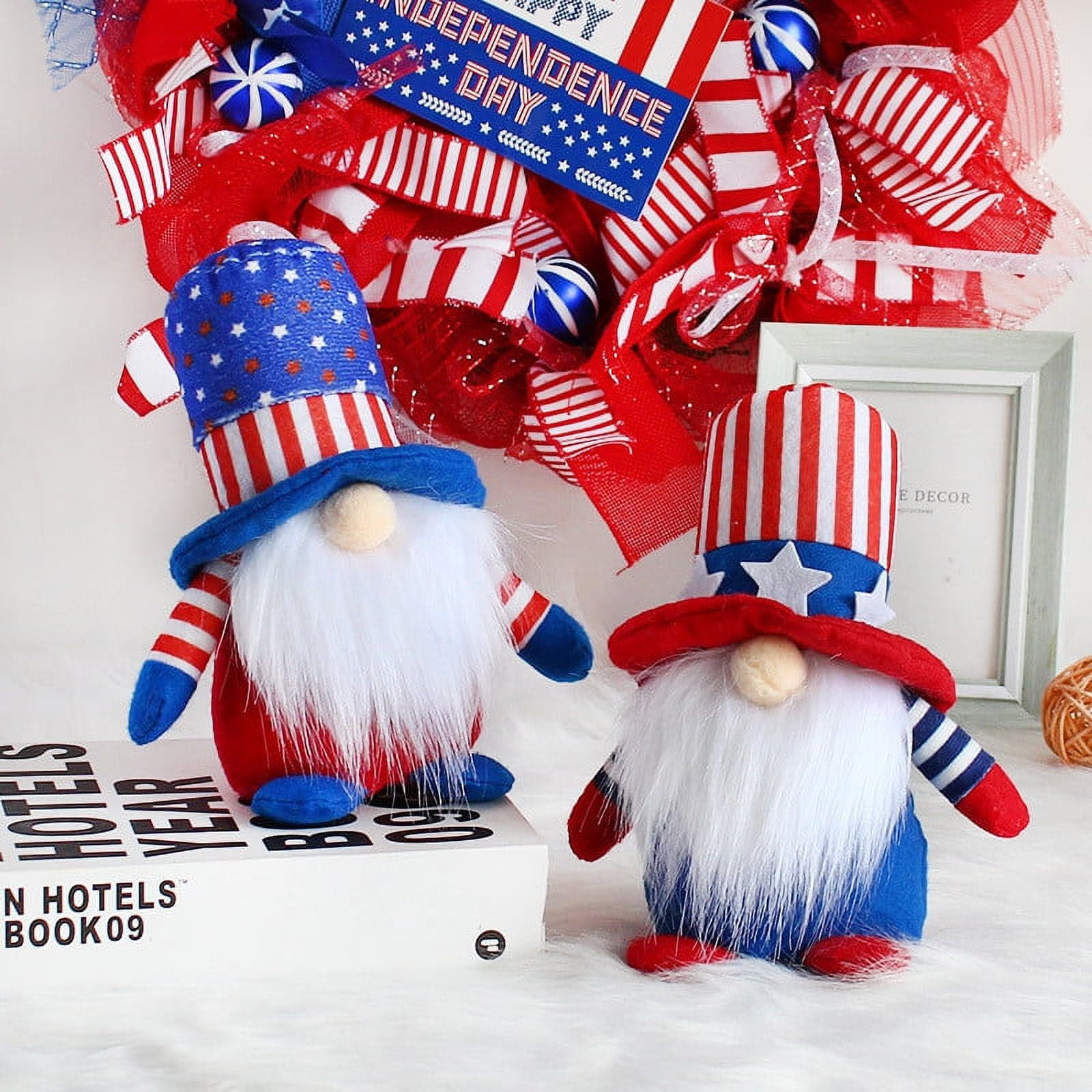 4Th of July Gnomes Djunllk Independence Day Patriotic Gnomes Doll ...