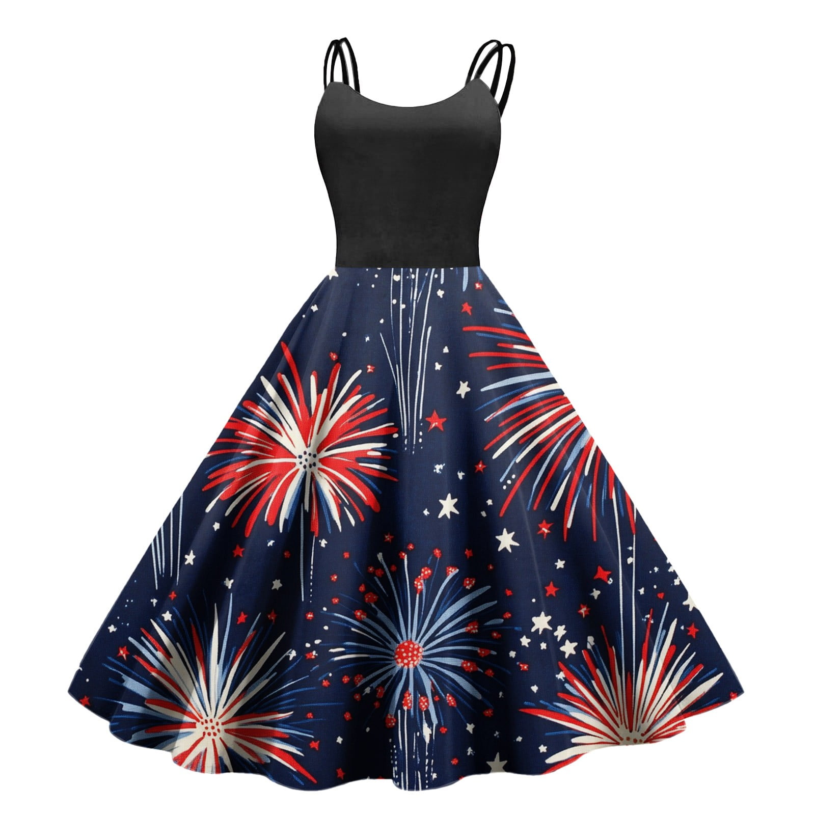 4Th Of July Outfits For Women, 50S Spaghetti Strap Dresses Sexy ...