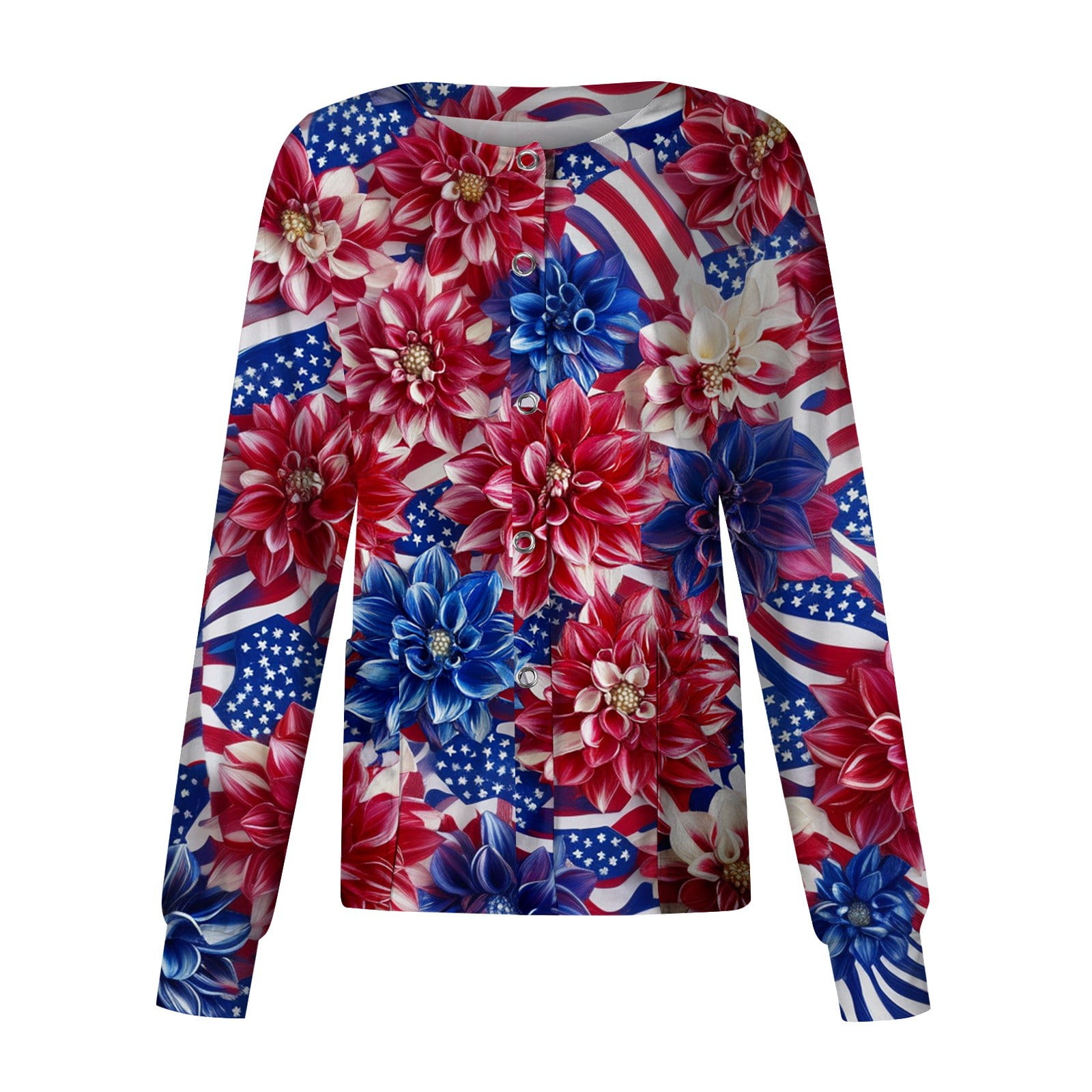 4Th Of July Outfits For Women Western, Scrubs Tops Round Neck Long ...