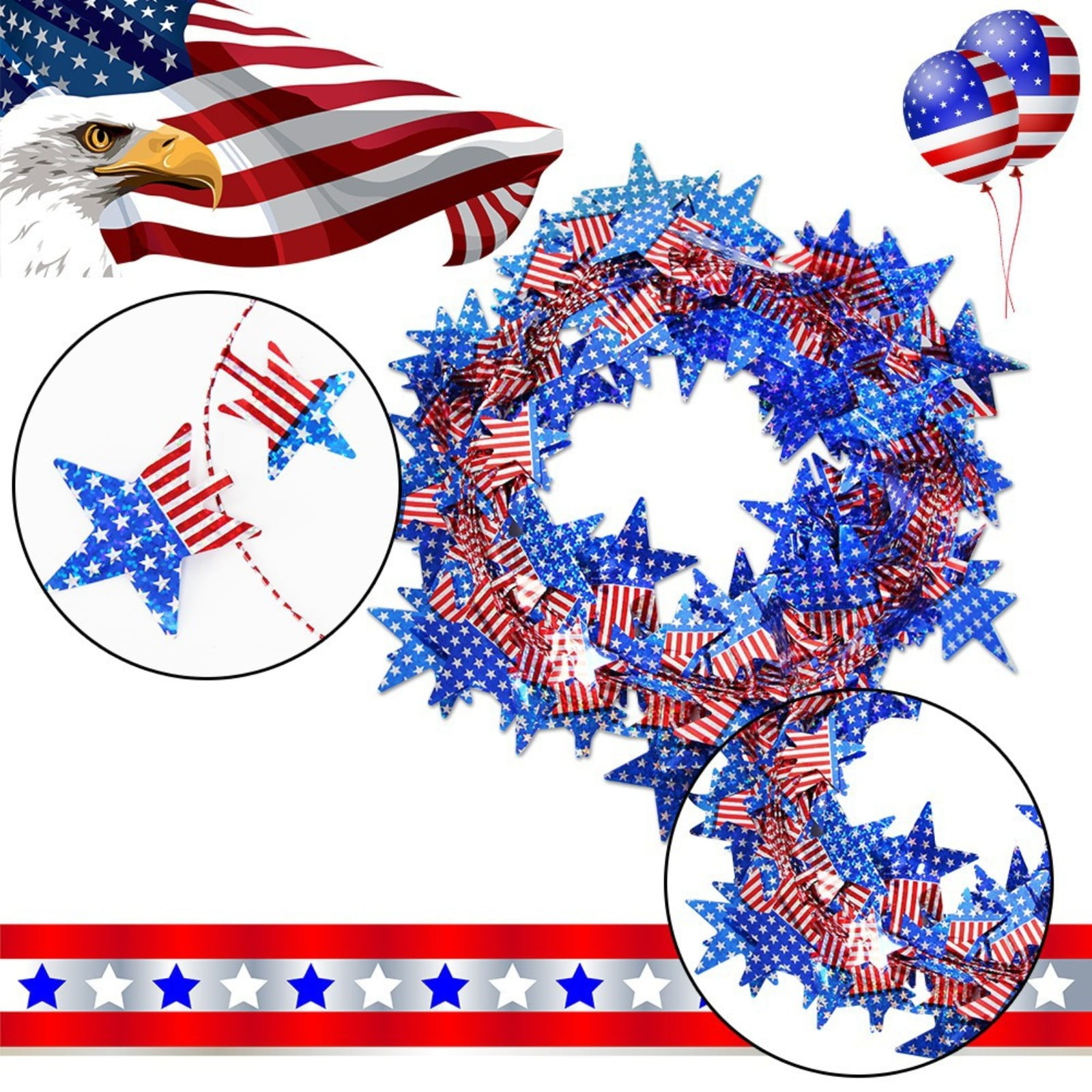 4Th Of July Patriotic Decor Tree,Patriotic Wreaths For Front Door ...