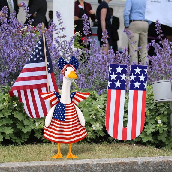 4Th Of July Patriotic Porch Goose Outfits for 23 Inch Lawn Statue ...