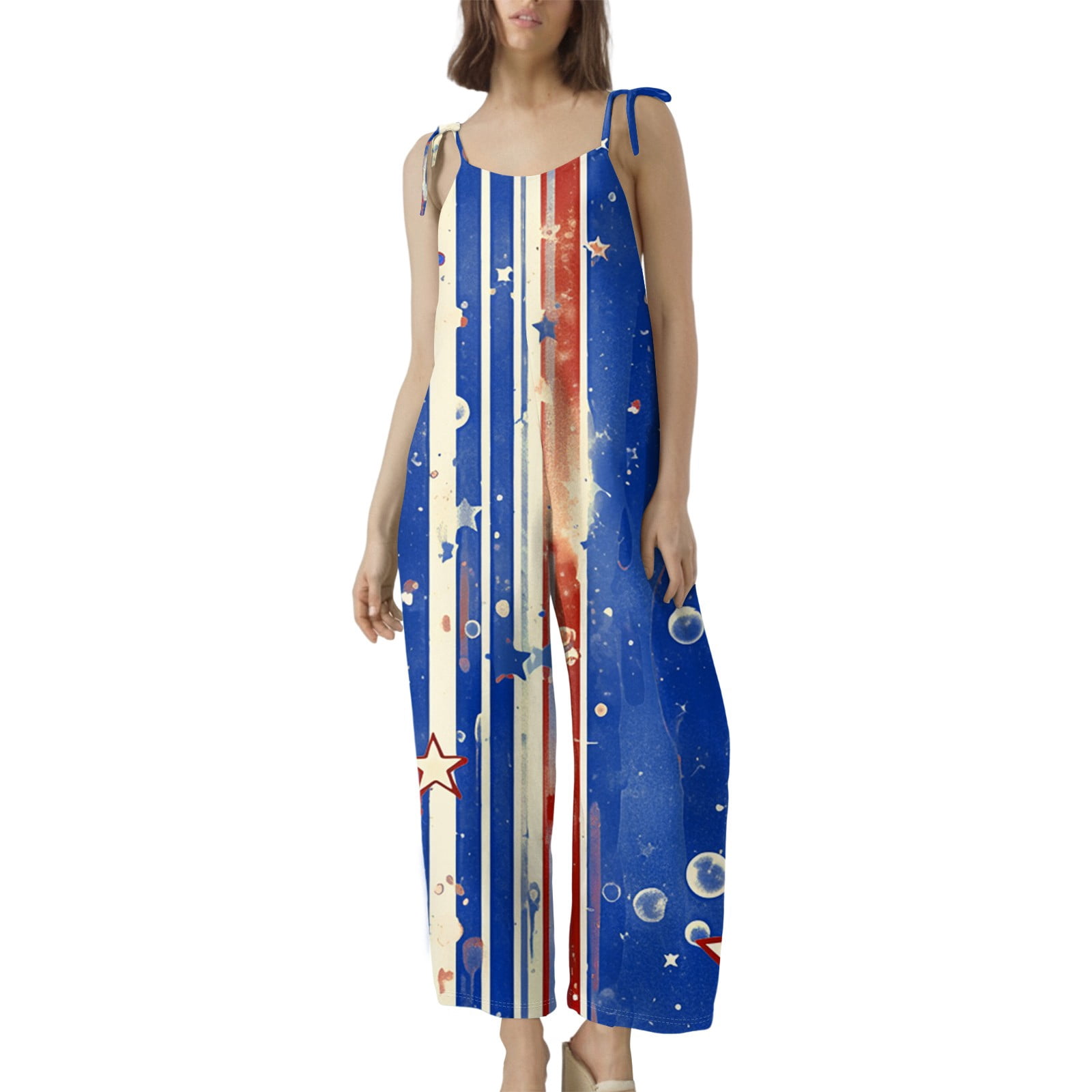 4Th of July Patriotic Striped Pants, Red White and Blue Printed Pants ...