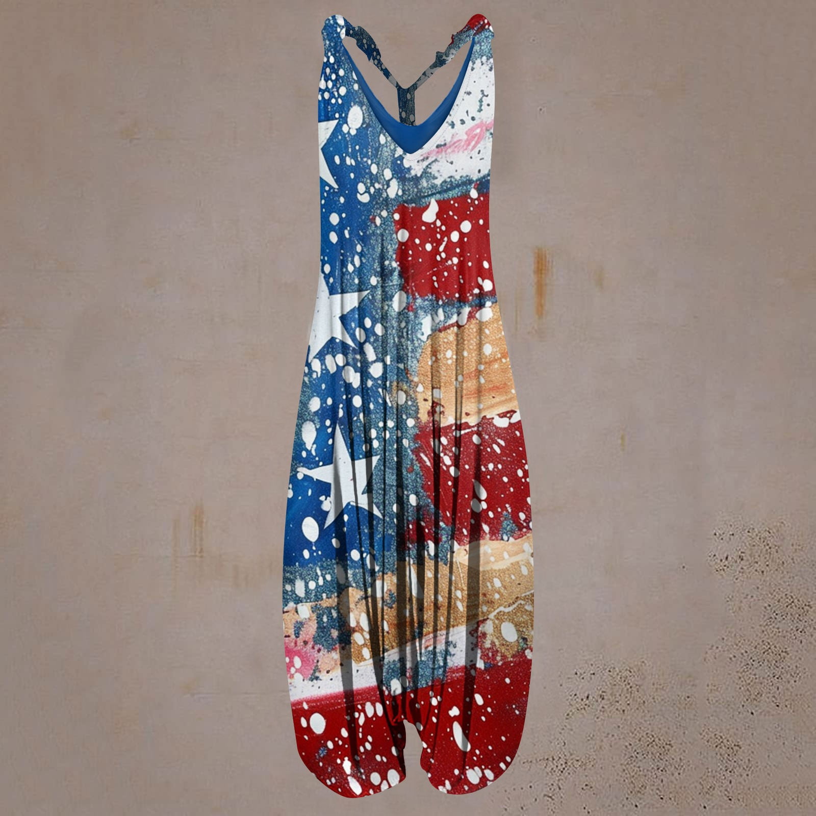 4Th of July Patriotic Womens Pants, Red White and Blue Casual Pants ...