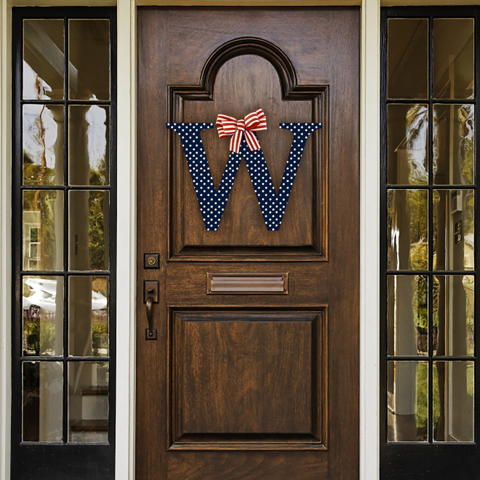 4Th Of July Patriotic Wreaths Welcome Sign,Independence Day Decorations ...