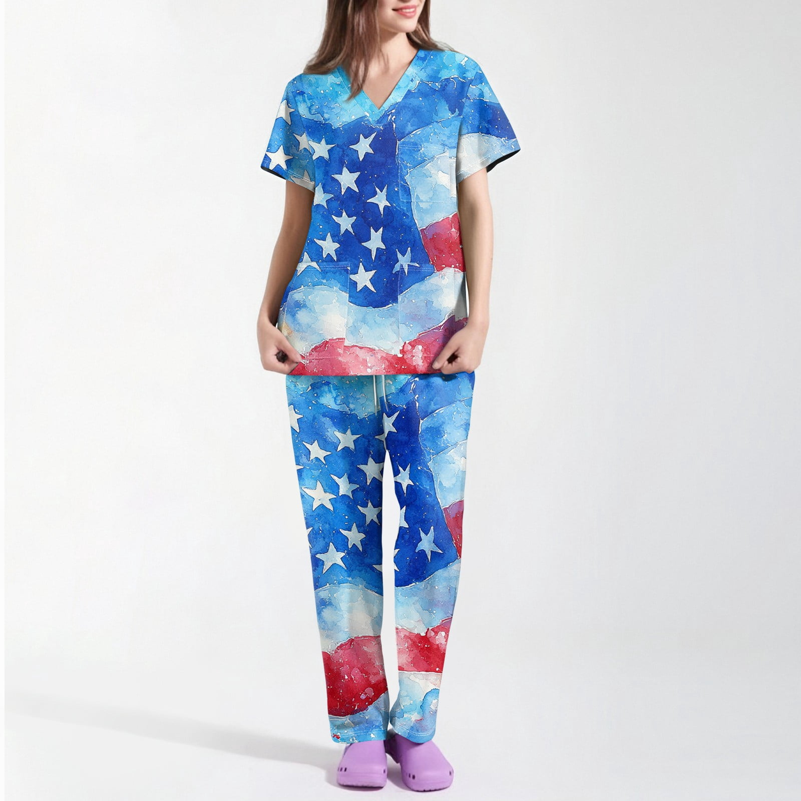 4Th of July Sets Pants, Red White and Blue Flag Pattern Shirts, 250Th ...
