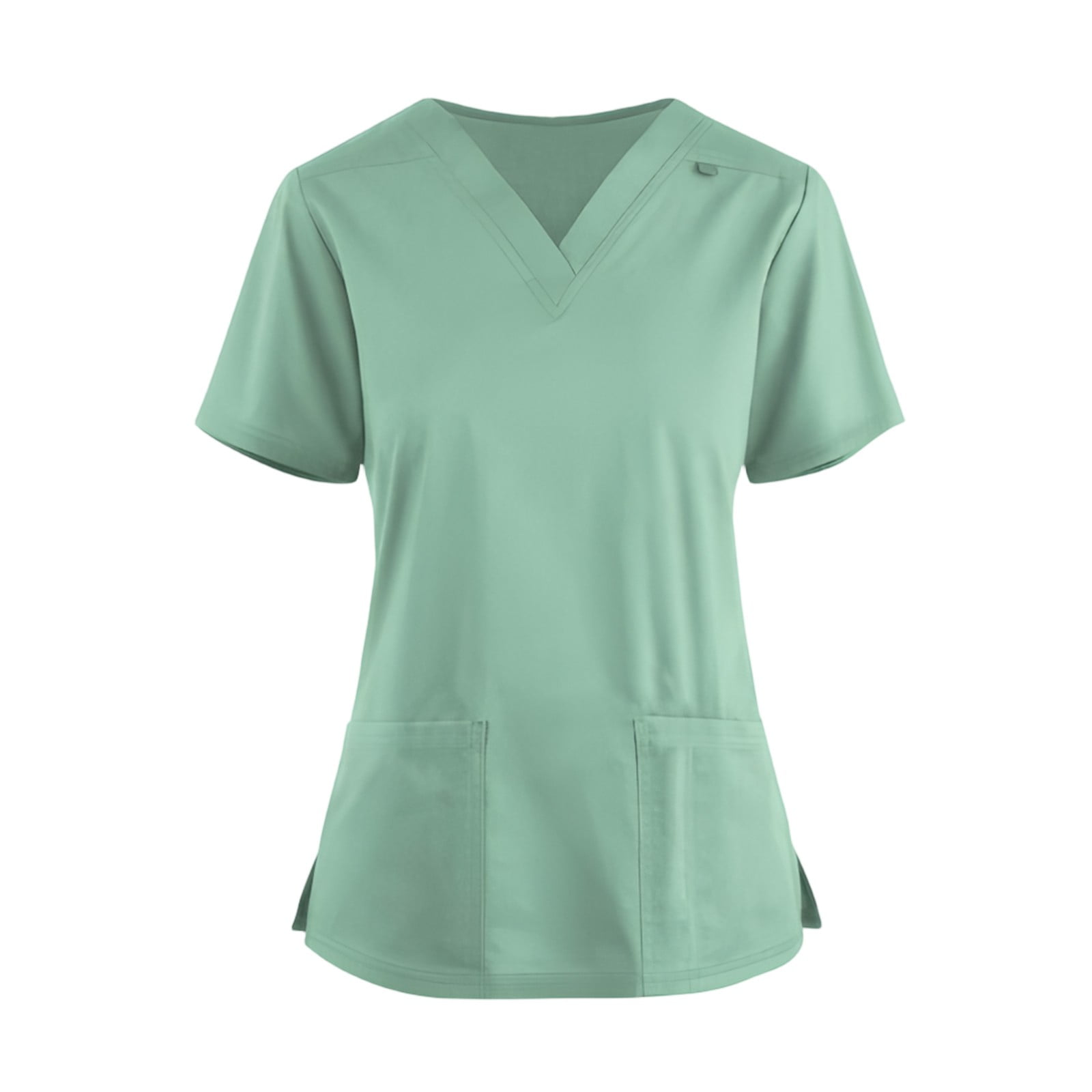 Womens Scrubs, Women'S Scrubs V Neck Short Sleeve Tops With Pockets ...