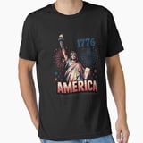 4Th July Statue Of Liberty, America Usa T-Shirt, America 4Th July T ...