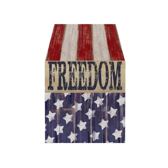 4Th of July Table Decorations, Red White and Blue Table Runner, Rustic ...