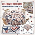 4Th of July Tablecloth, Round 4Th of July Tablecloth, American Flag ...