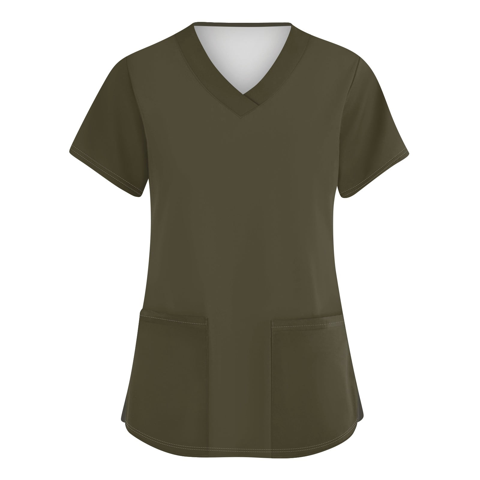 Womens Scrubs, Scrubs Plus Size V Neck Short Sleeve Workwear With ...