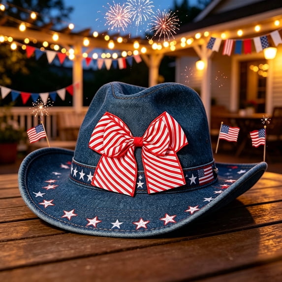4Th Of July Wreath Bows Decoration, Independence Day Ribbon Bows for ...