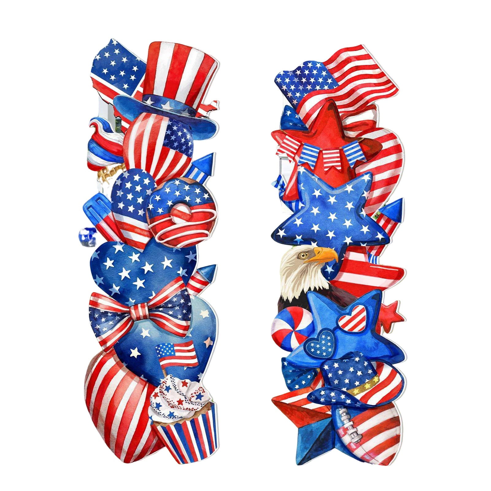 4Th Of July Yard Sign with Stake Outdoor Patriotic Star Lawn Decoration ...