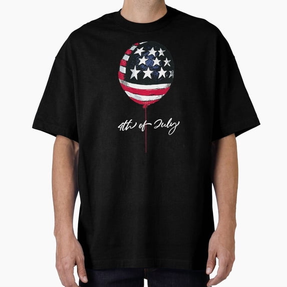 4Th Of July American Balloon T-Shirt, Gift For Patriotic, Independence ...