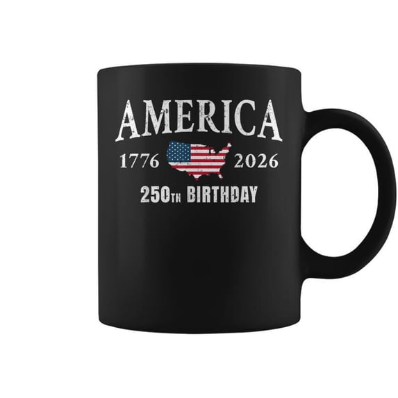 4Th Of July American Flag 250 Years 1776 2026 Usa Coffee Mugs - Walmart.com