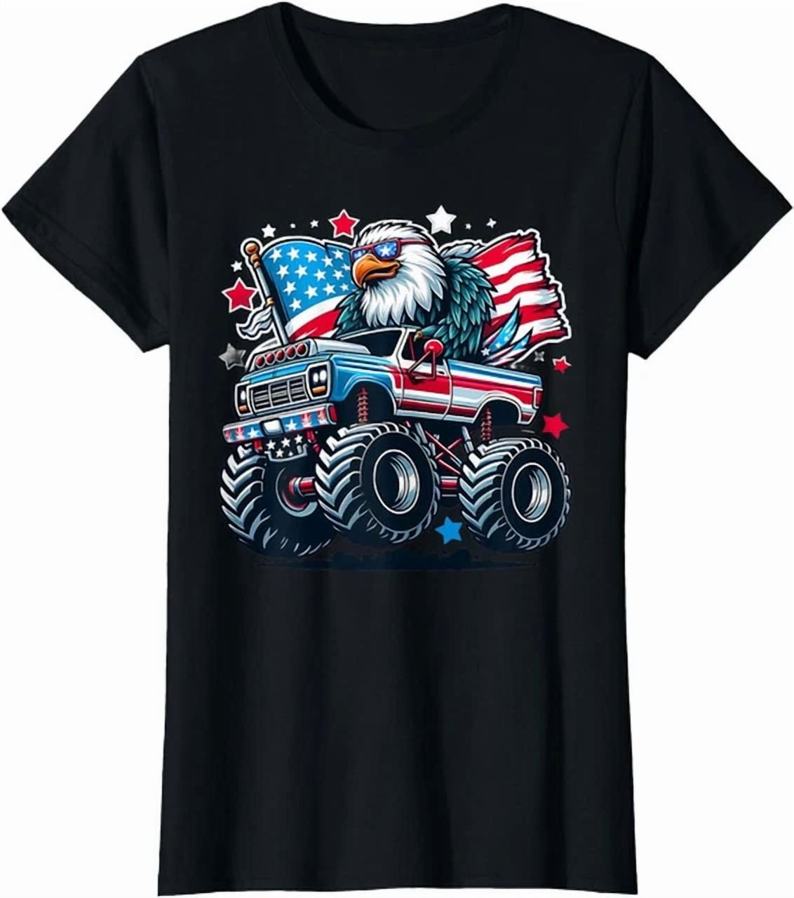 4Th Of July American Flag Eagle Usa T-Shirt - Walmart.com