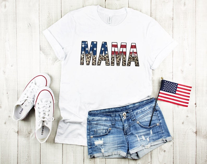 4Th Of July, American Mama Shirt, 4Th Of July Mama Shirt, Freedom Shirt ...