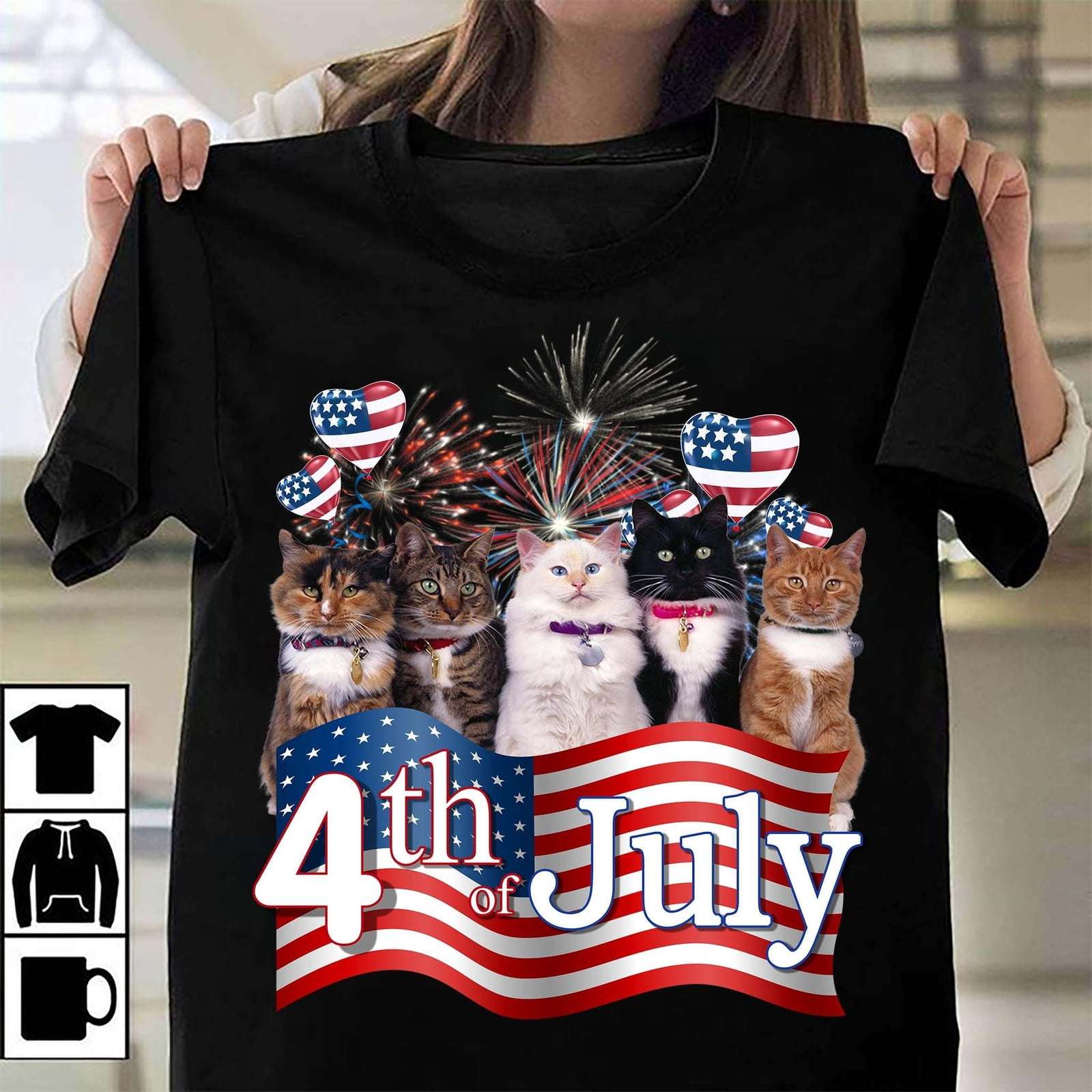 4Th Of July Cat Lover Ï¿½ America Independence Day - Walmart.com