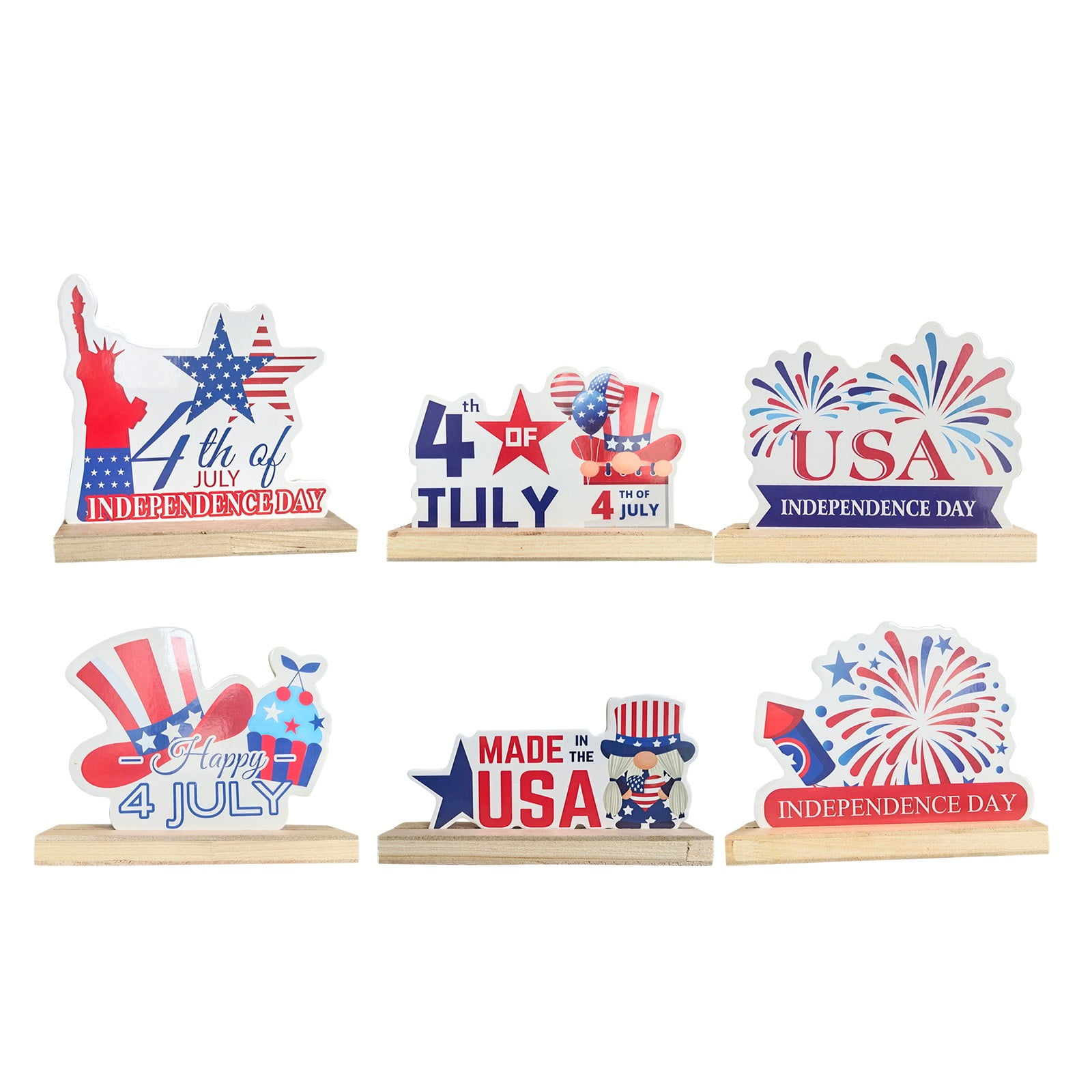4Th Of July Centerpieces Day Creative Independence Ornament Letters ...
