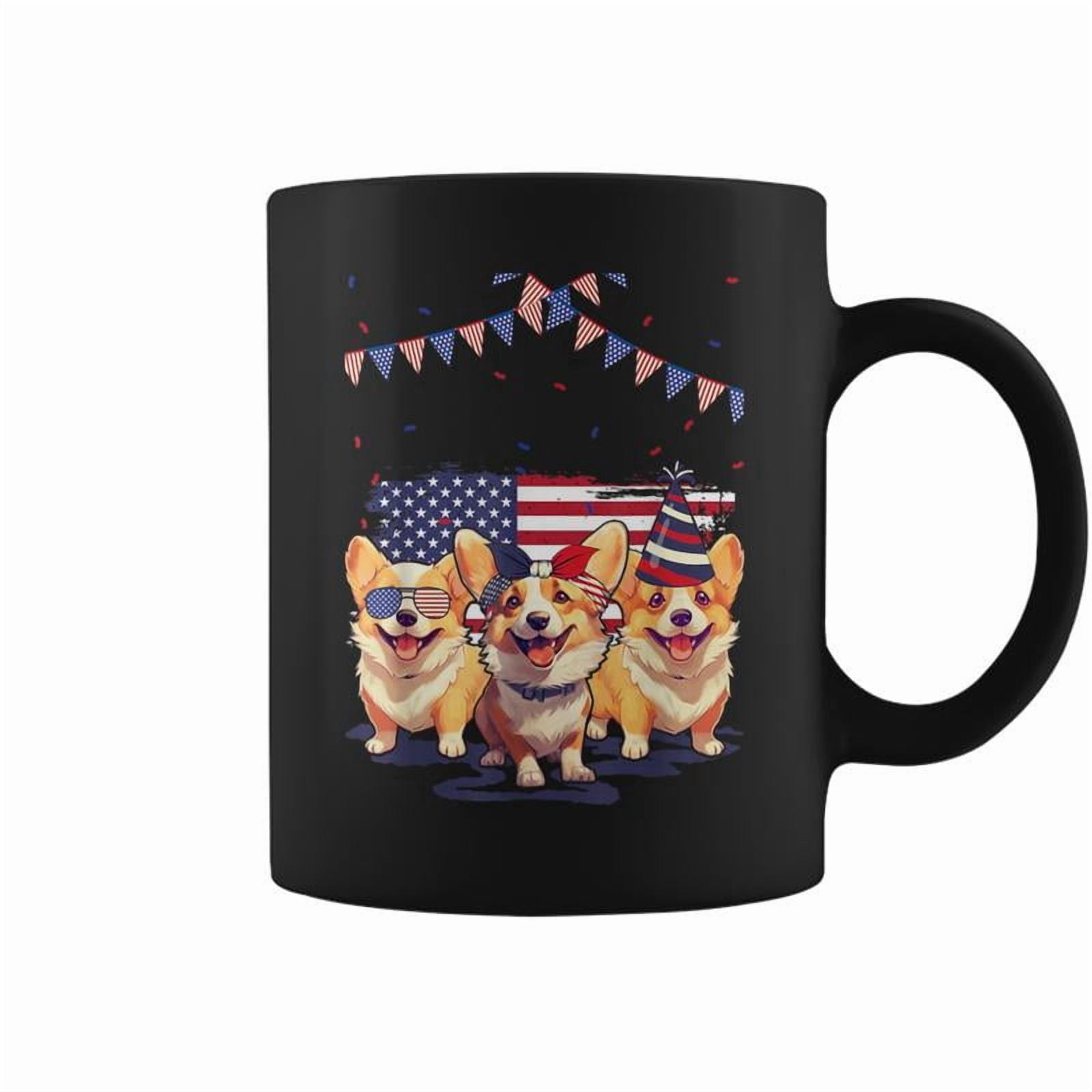4Th Of July Corgis Usa American Flag Corgi Lovers Patriotic Coffee Mugs ...