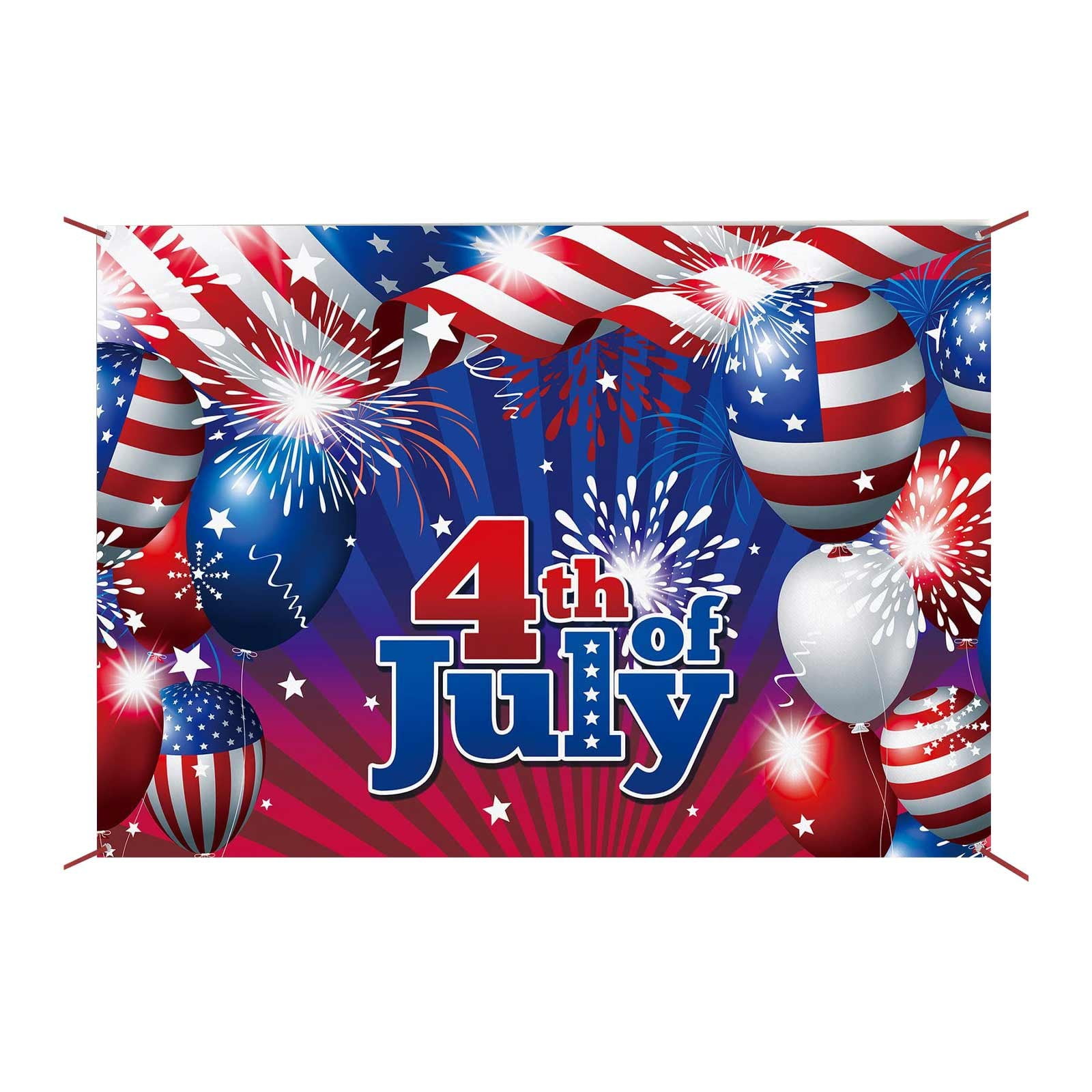 4Th Of July Decorartions,180*110Cm American Independence Day Banner ...