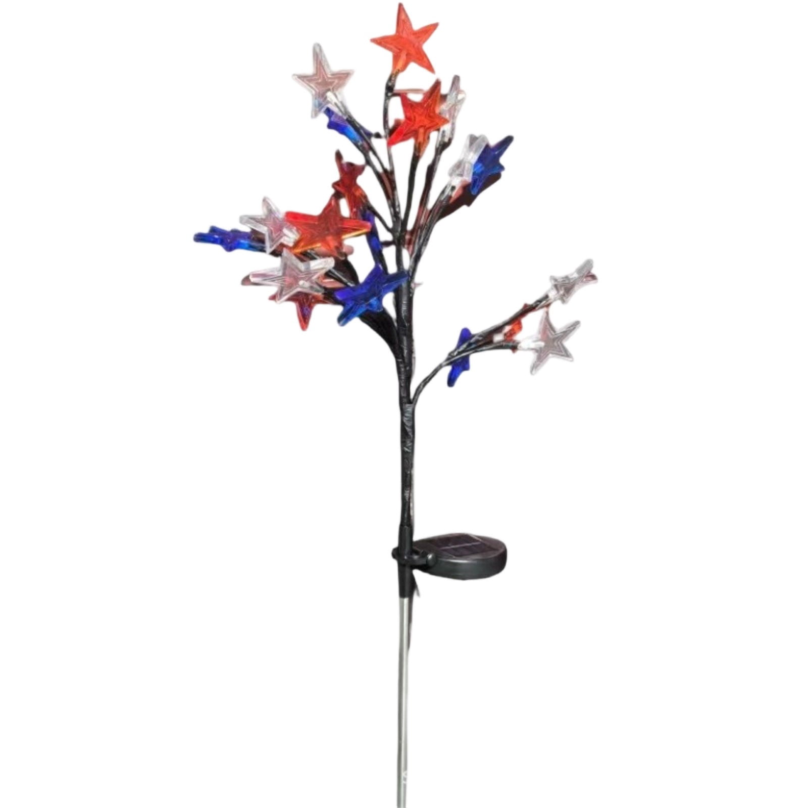 4Th Of July Decorations Outdoor Lights Solar Red White And Blue Star ...