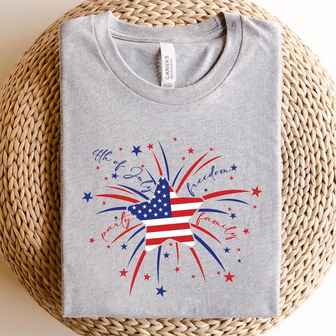 4Th Of July Fireworks Stars Shirt, Fourth Of July T Shirt, Patriotic ...