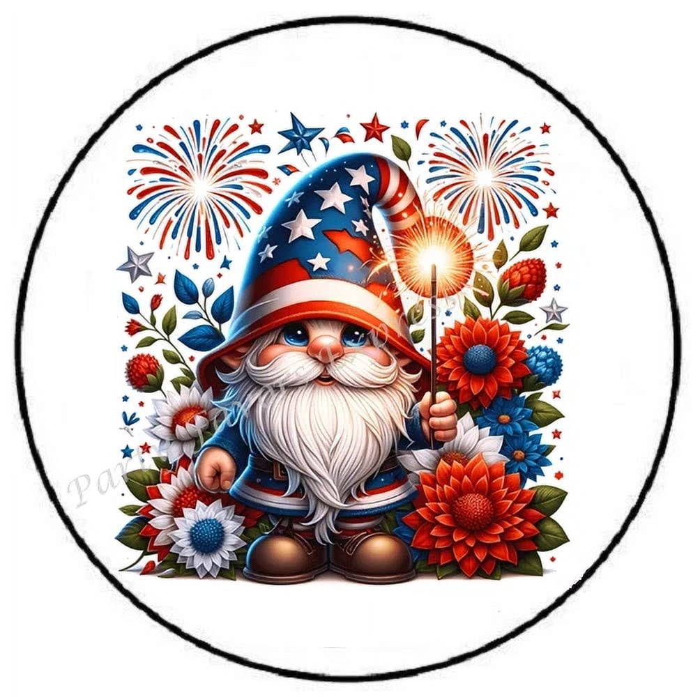 4Th Of July Gnome Stickers Party Favors Phone Decal Water Bottle ...