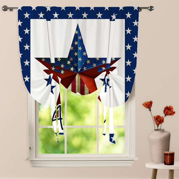 4Th Of July Independence Day Window Curtain for Living Room Roman ...