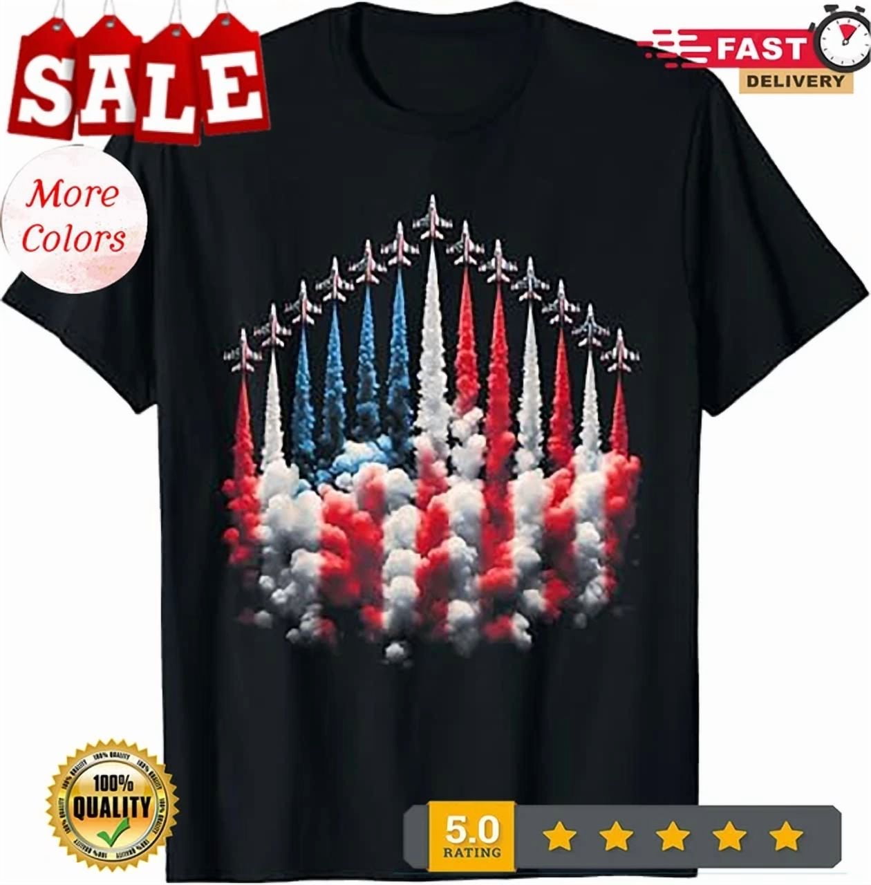 4Th Of July Jet American Flag Patriotic Usa For Men T-Shirt - Walmart.com