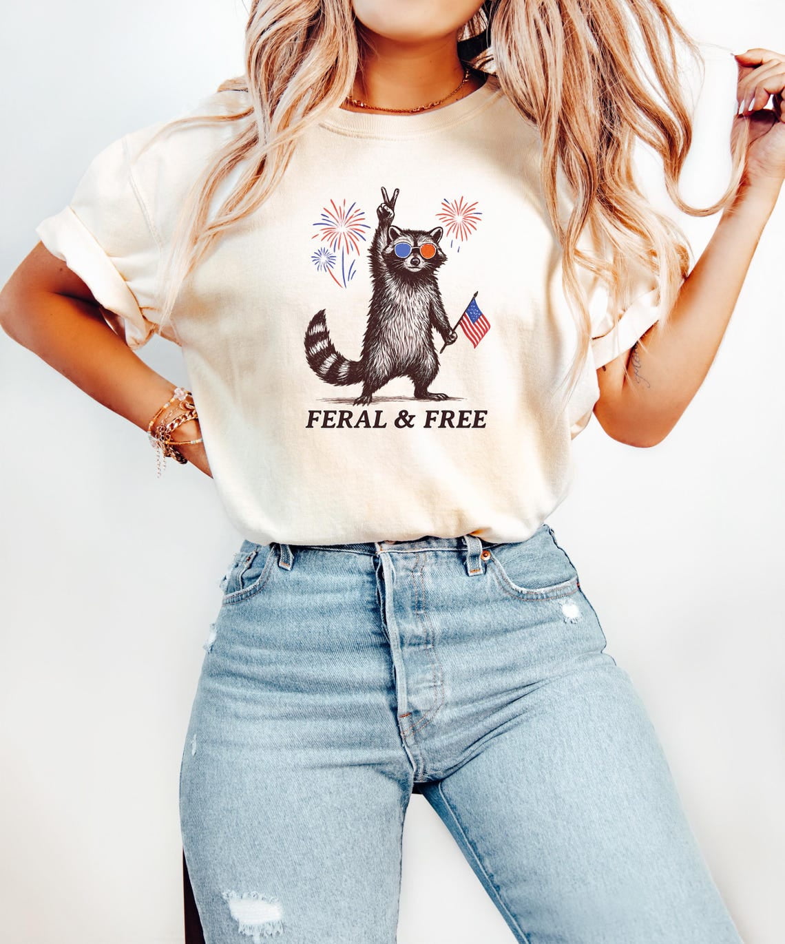 4Th Of July Shirt, Feral Tee Shirt Feral Girl, Feral & Free Shirt ...
