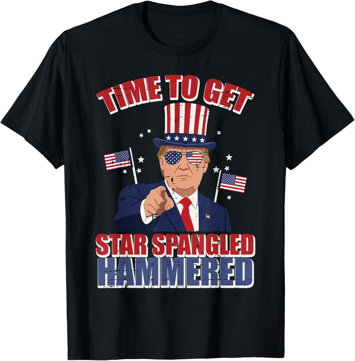 4Th Of July Star Spangled Hammered Men Women T Shirt - Walmart.com