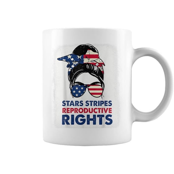 4Th Of July Stars Stripes Reproductive Right Patriotic Women Coffee ...