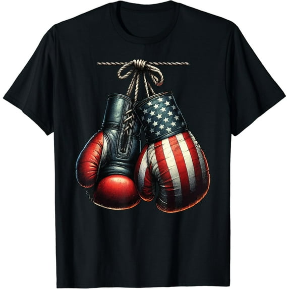 4Th Of July Usa Flag Boxing Gloves For Boxer Training T-Shirt - Walmart.com