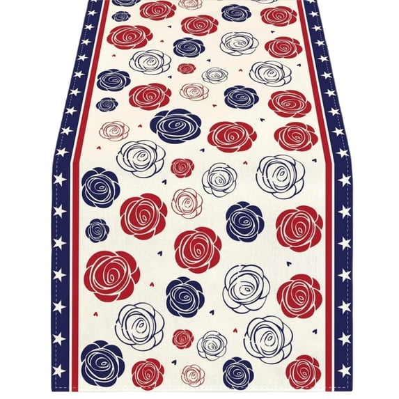 4Th of July Decorative Tablecloth and Table Runner Independence Day ...