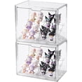 4Tier Display Case for Collectibles,Clear Display Box with 2 Stands ...