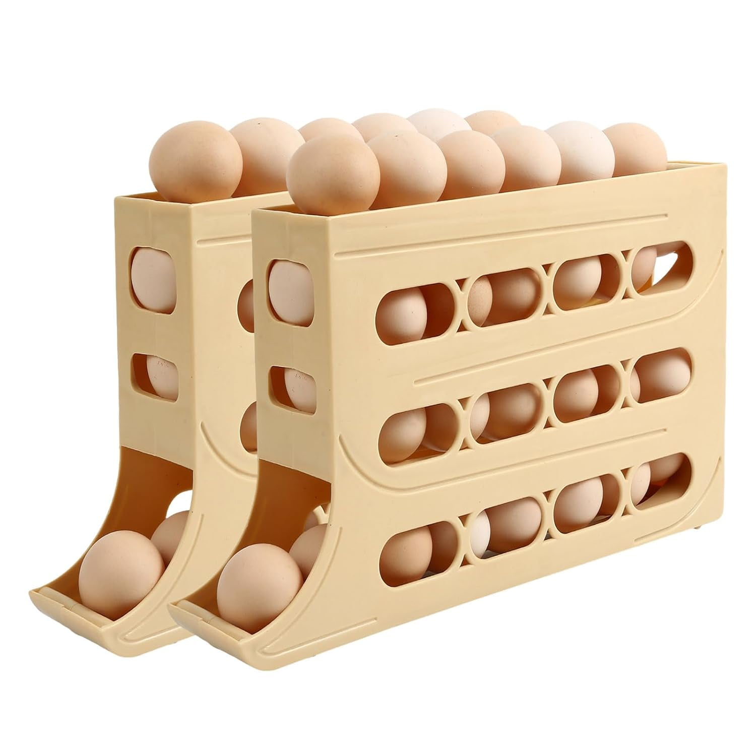 4Tier Egg Rack Can Hold 30 Eggs Automatic Rolling Egg Rack is Designed ...