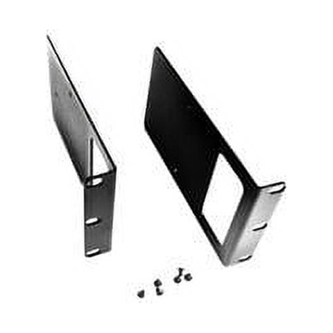 4U 19 inch Flush Mount Rack Adapter Brackets (Pair) in Black Powder ...