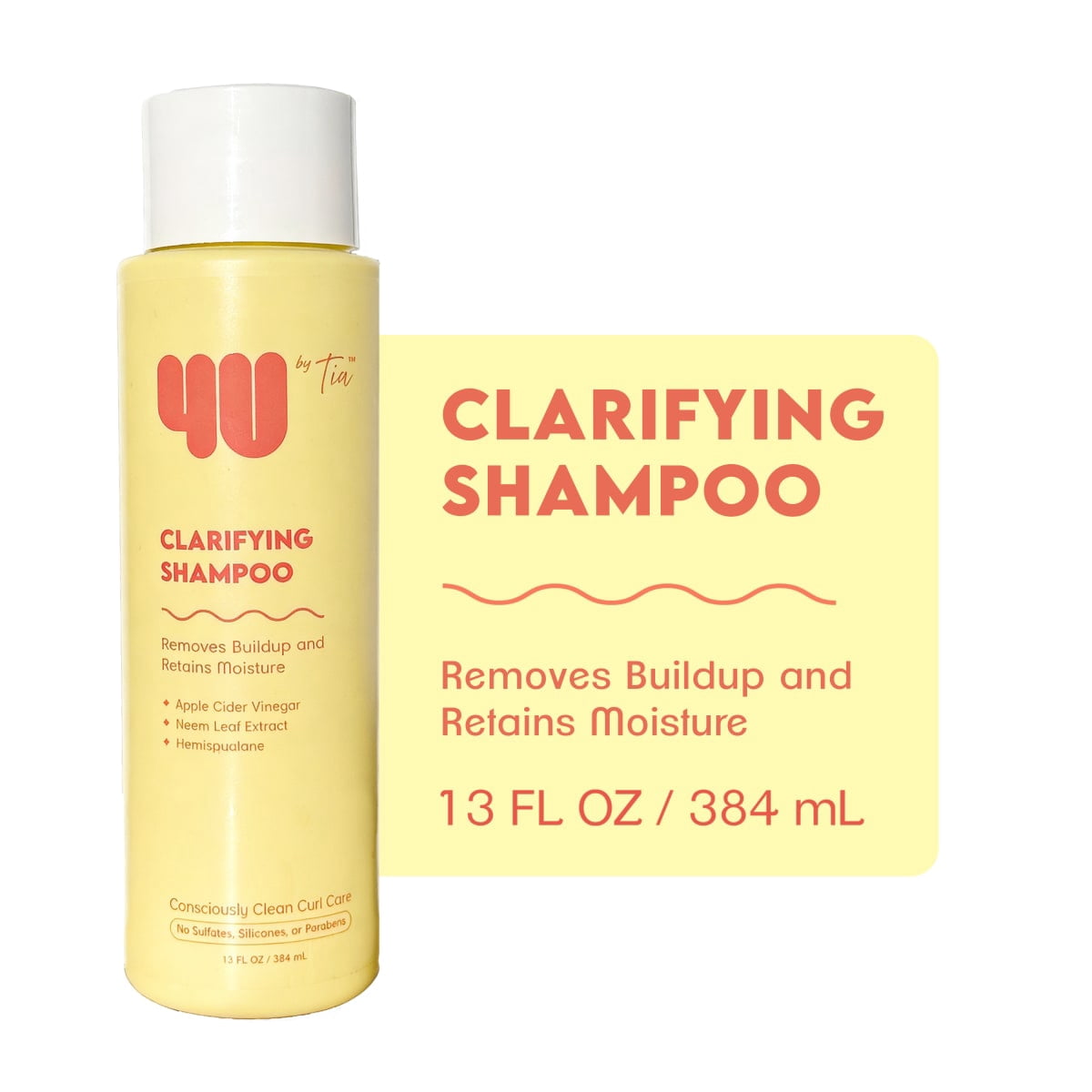 4U By Tia Clarifying Shampoo for Curly Hair, 13 fl oz - Walmart.com