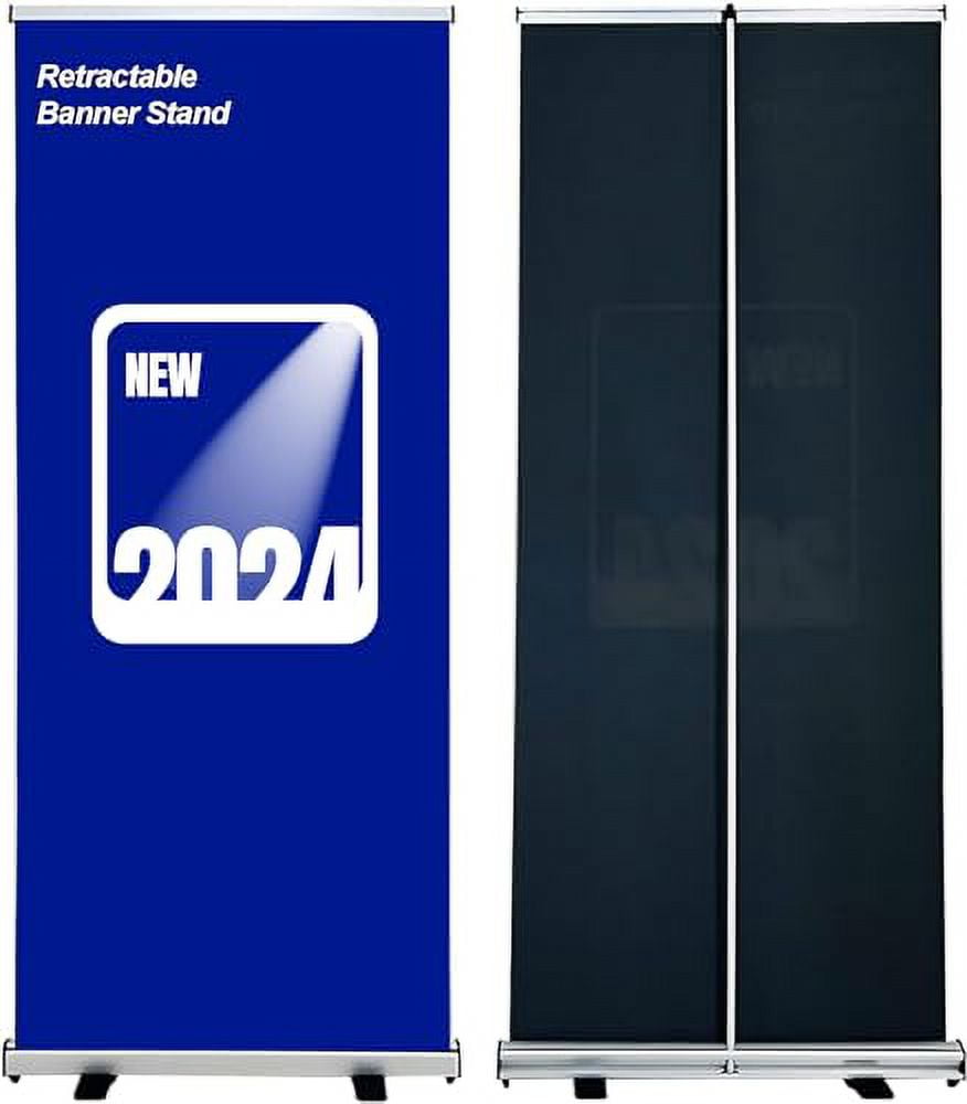 4U Media&Displays 1 UNIT 33.5"x80" Standard Retractable Banner Stand with Carrying padded Canvas ...