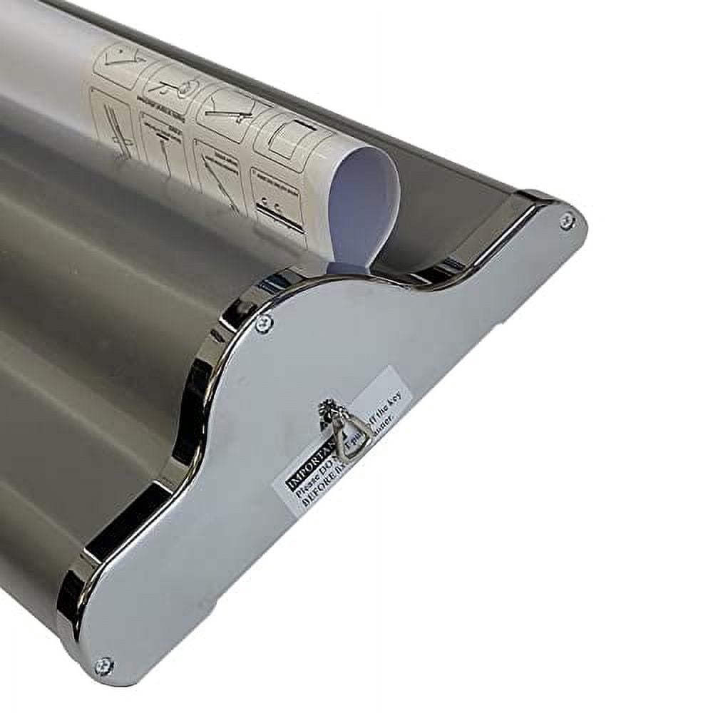 4U Media&Displays 36" x80-90 inches Deluxe Retractable Roll Up Stand ...
