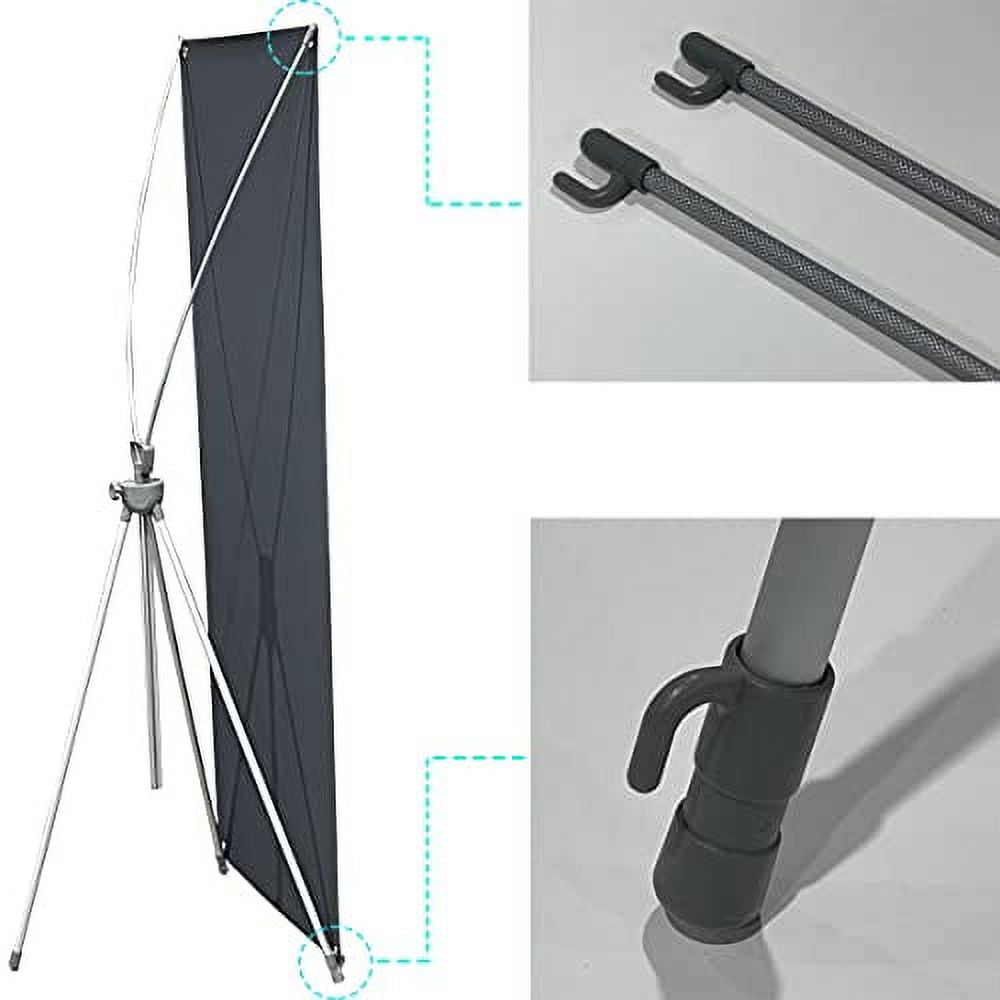 4U Media&Displays 4 UNITS 30"x72" Premium X-Frame Banner Stand Displays ...