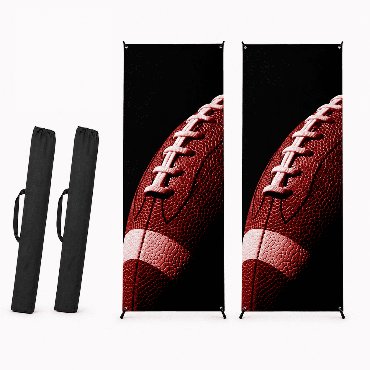 4U Media & Displays X Frame Banner Stand 2 Pack, Adjustable 24 x 72 in ...