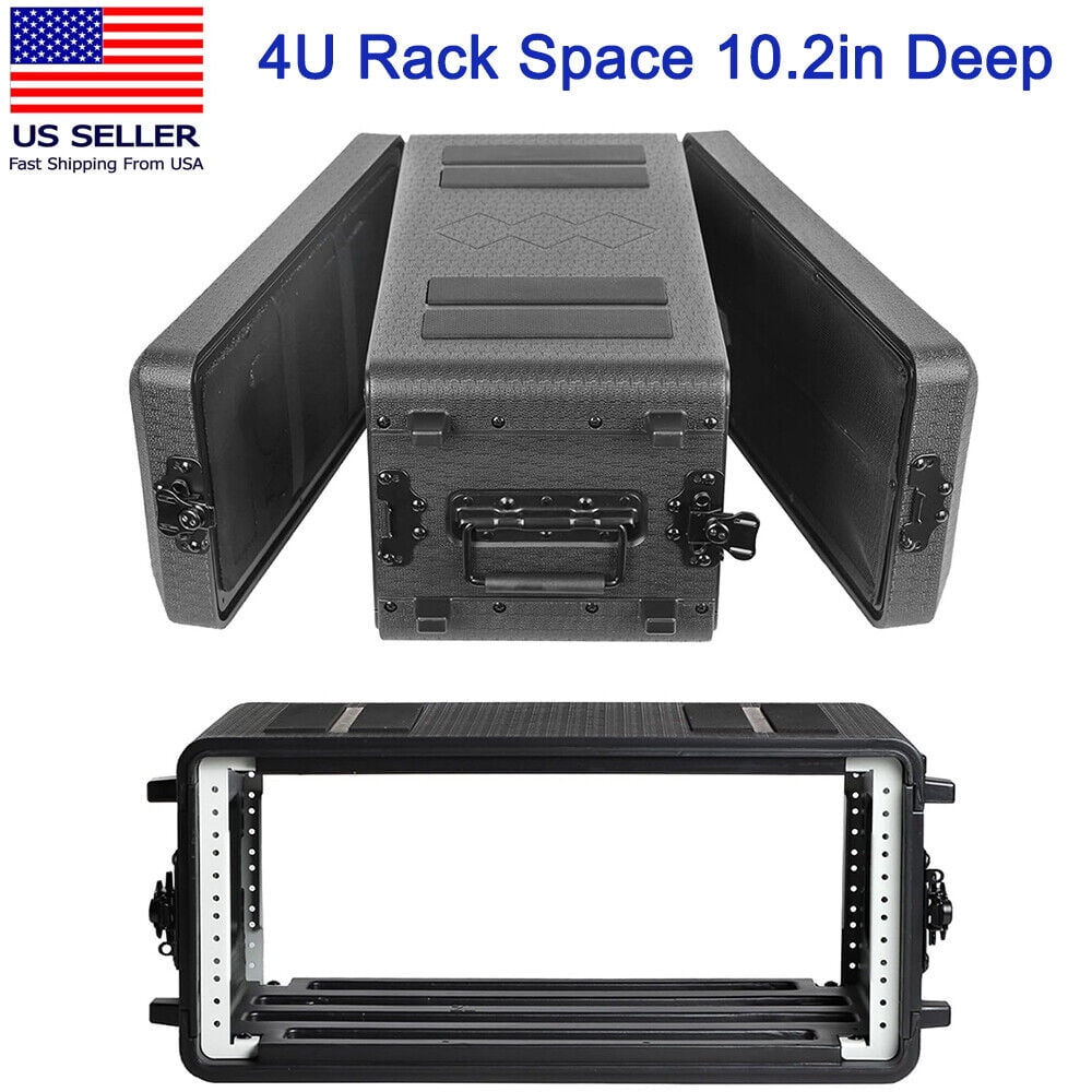 4U Rack Case Dust-Proof Watertight Shallow 10.2" Depth 19" Rackmount ...